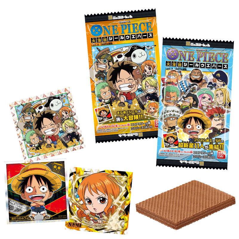 Nyaformation One Piece Pirates Sticker Wafer Card LOG. 3 [BLIND BOX]