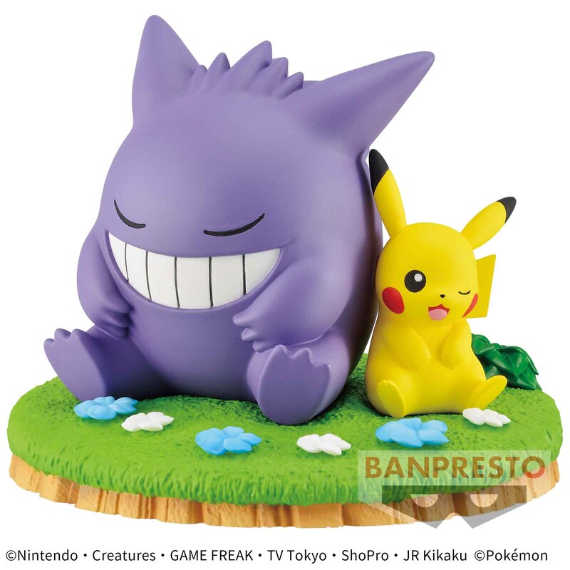Pokemon Relax Time Figure - Pikachu & Gengar