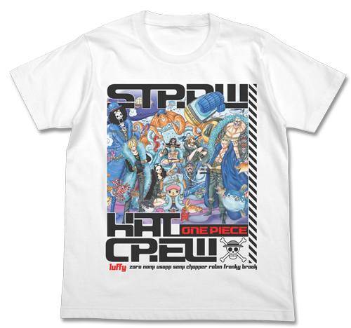 STRAW HAT CREW Full Color T-shirt White