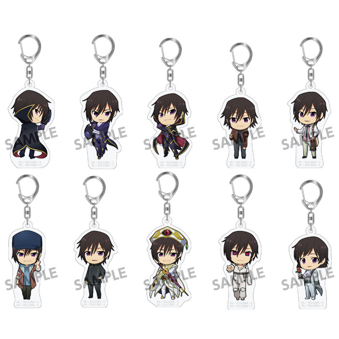 Code Geass Series Trading Acrylic Key Chain Lelouch Collection [BLIND BOX]