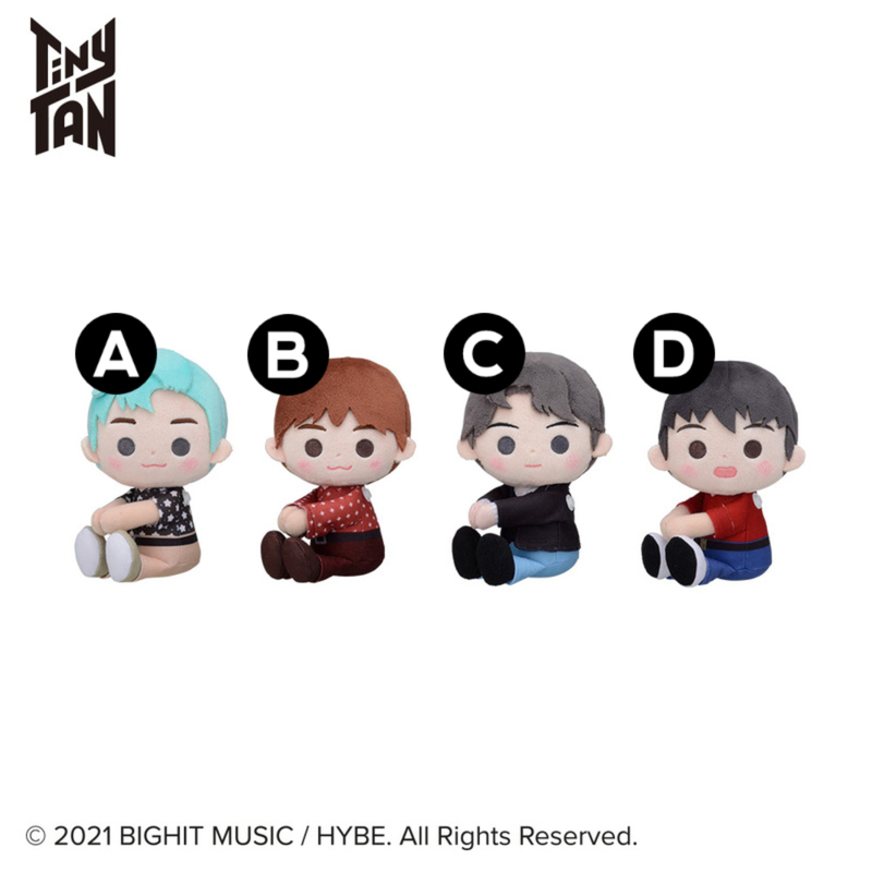 TinyTAN Dynamite Kuttsuki Plush "RM＆Jin＆SUGA＆j-hope"